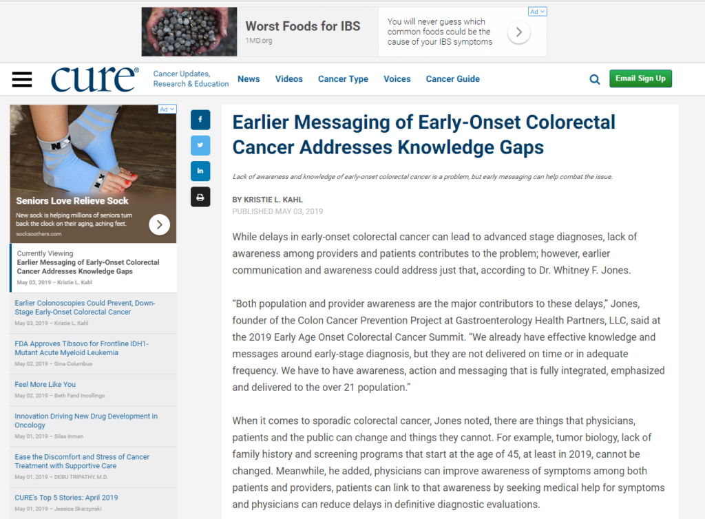 When It Comes To Early Onset Colorectal Cancer More Awareness Is